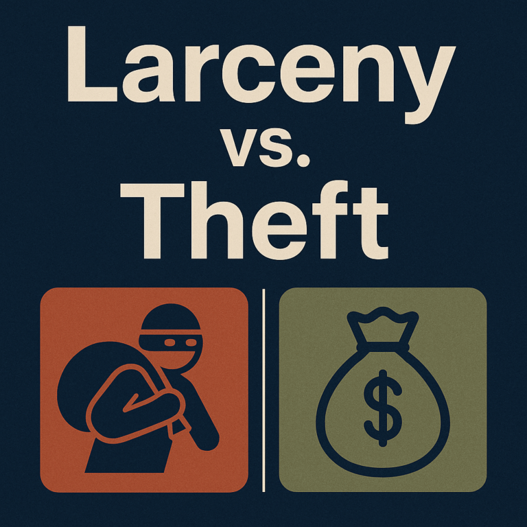 Larceny vs Theft: Key Differences Explained Clearly